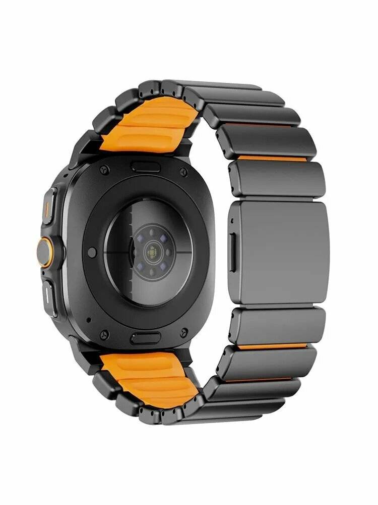 Титановый ремешок для Samsung Galaxy Watch Ultra / Ultra(2025) 47 мм , Титановый и силиконовый браслет