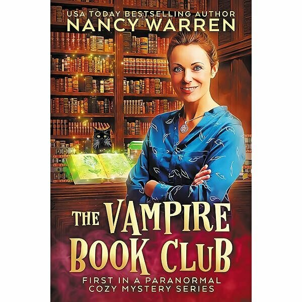 The Vampire Book Club: A Paranormal Women's Fiction Cozy Mystery，Reprinted paperback book