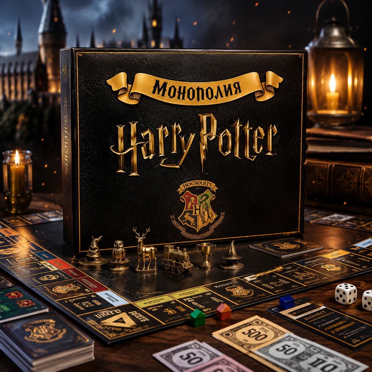 Монополия Гарри Поттер настольная игра для детей и взрослых. MONOPOLY HARRY POTTER