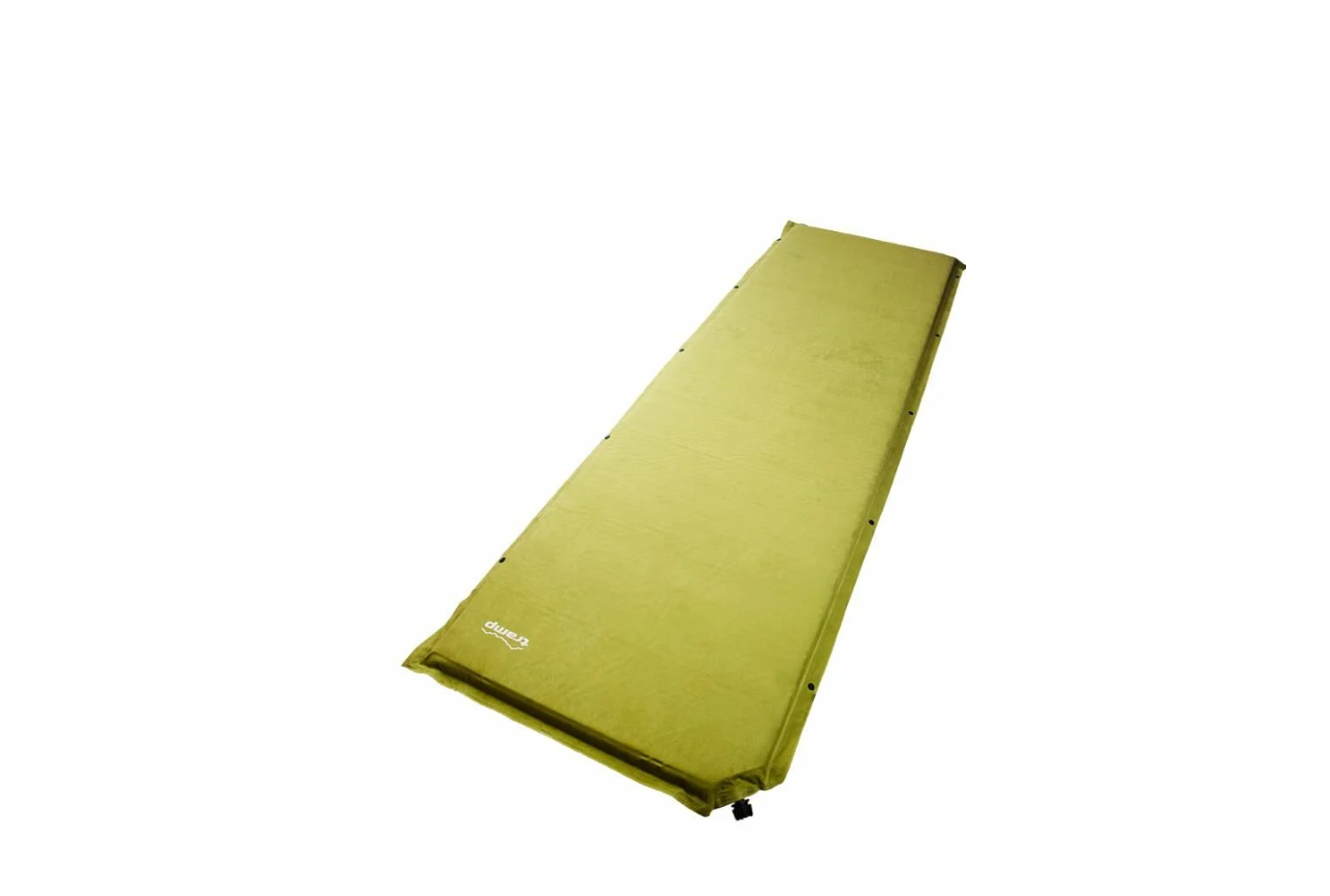 Самонадувающийся коврик Tramp "Comfort", TRI-015, антискользящее покрытие, комфортный размер, зеленый, 198x65х3 см