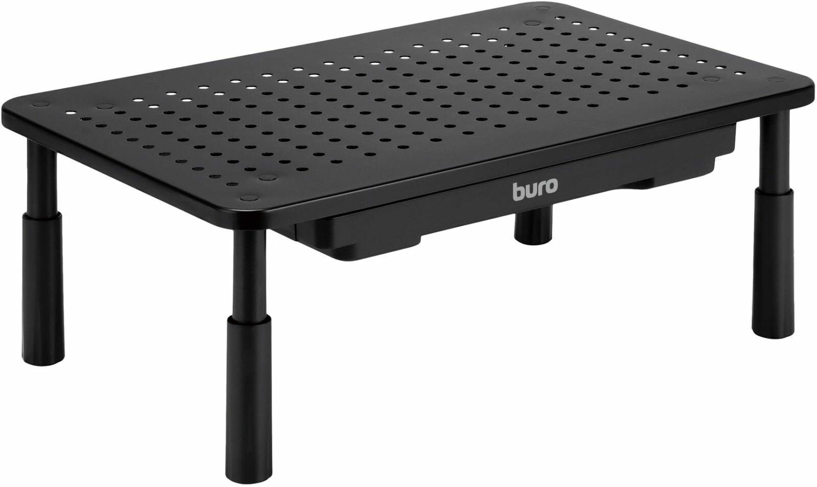 Подставка Buro под монитор, регулировка высоты, черный (BU-MS140)