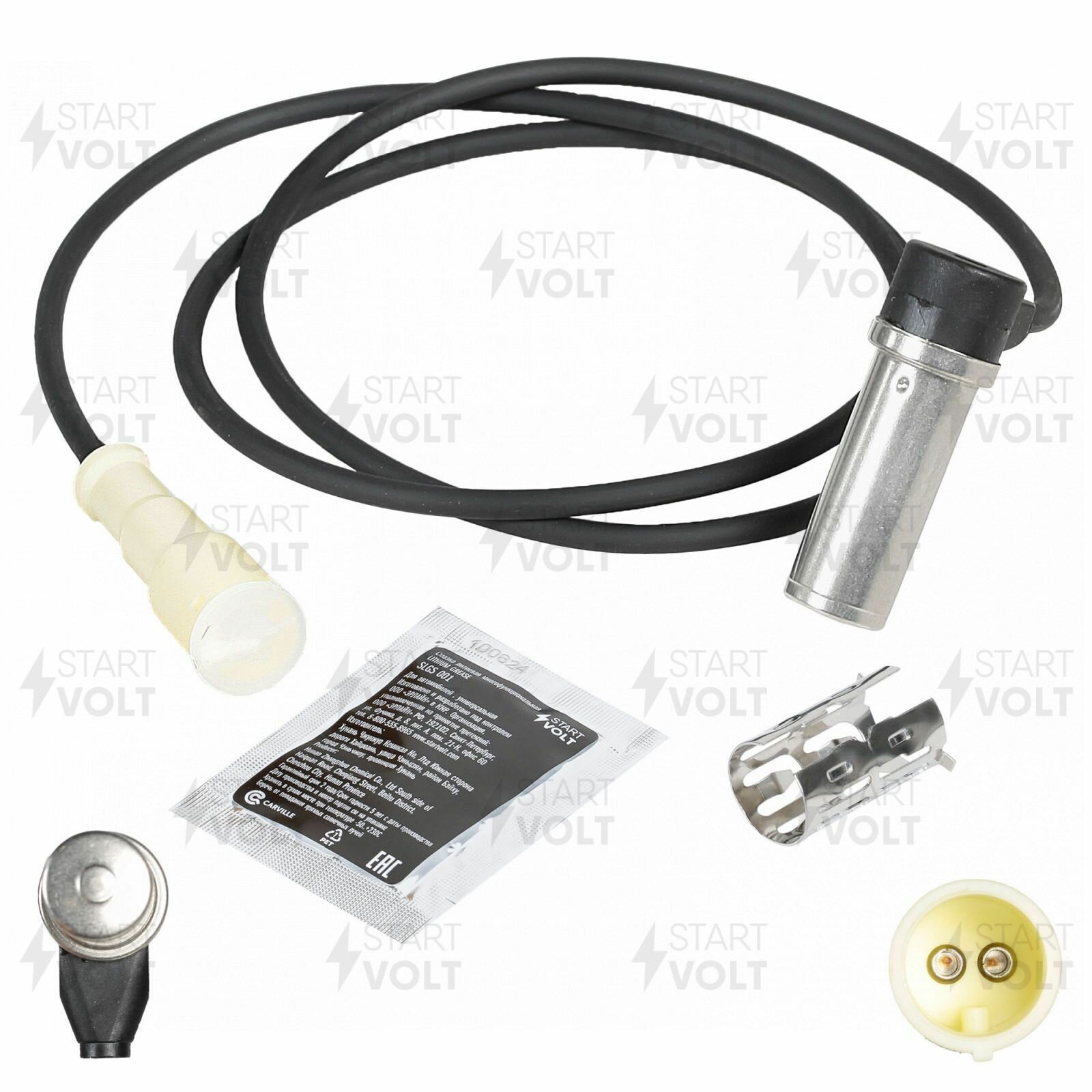 Датчик ABS для а м ГАЗ 3307-3309 33104 Валдай угловой 1000мм STARTVOLT VS-ABS 0301