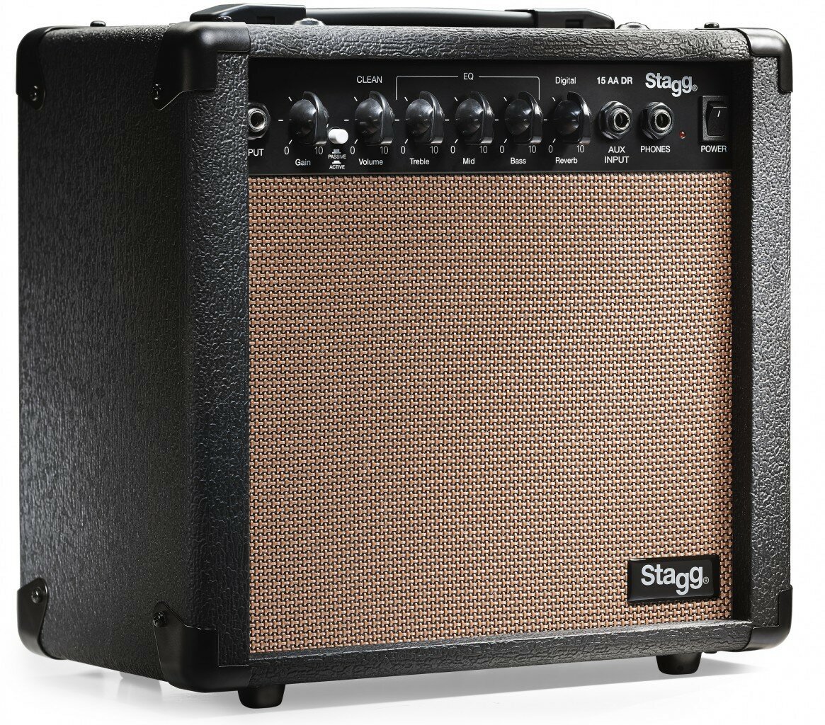 Комбоусилитель акустический Stagg 15 AA DR EU