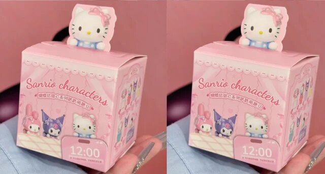 MINISO Фигурки Sanrio Hello Kitty Hip Hop Bow Sweetheart Series в закрытой коробке, коллекционные предметы, украшения для рабочего стола и мобильных телефонов, подарки для девочек,