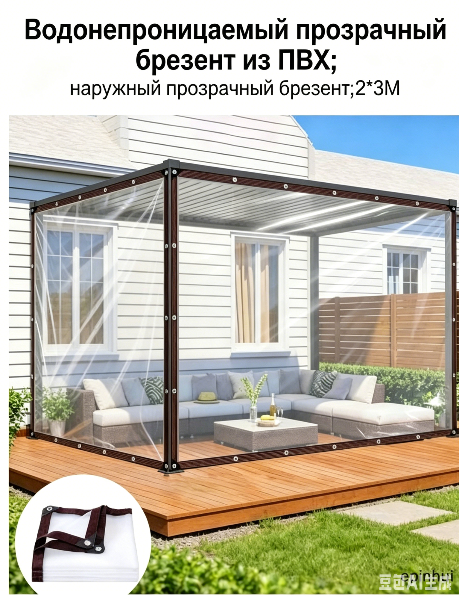 Парник, теплица домиком mzm-20260312113936556 3х2, ABS пластик
