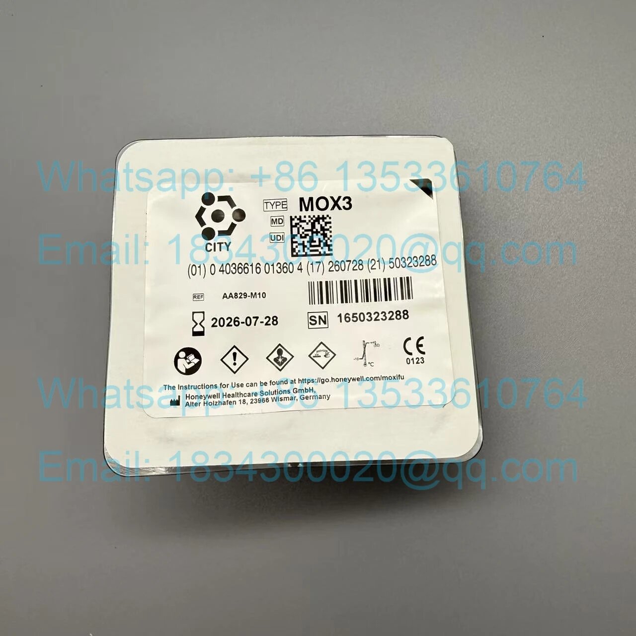 Датчик кислорода Mindray SV-300 SV-350 SV-600 SV-650 SV-800 SV-850 Syno Vent-E3 Vent-E5 MOX3