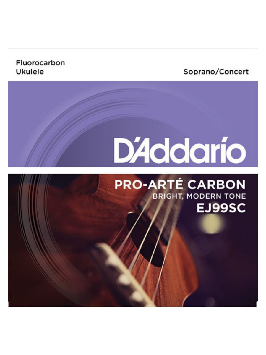 Струны для укулеле сопрано/концерт D'ADDARIO EJ99SC