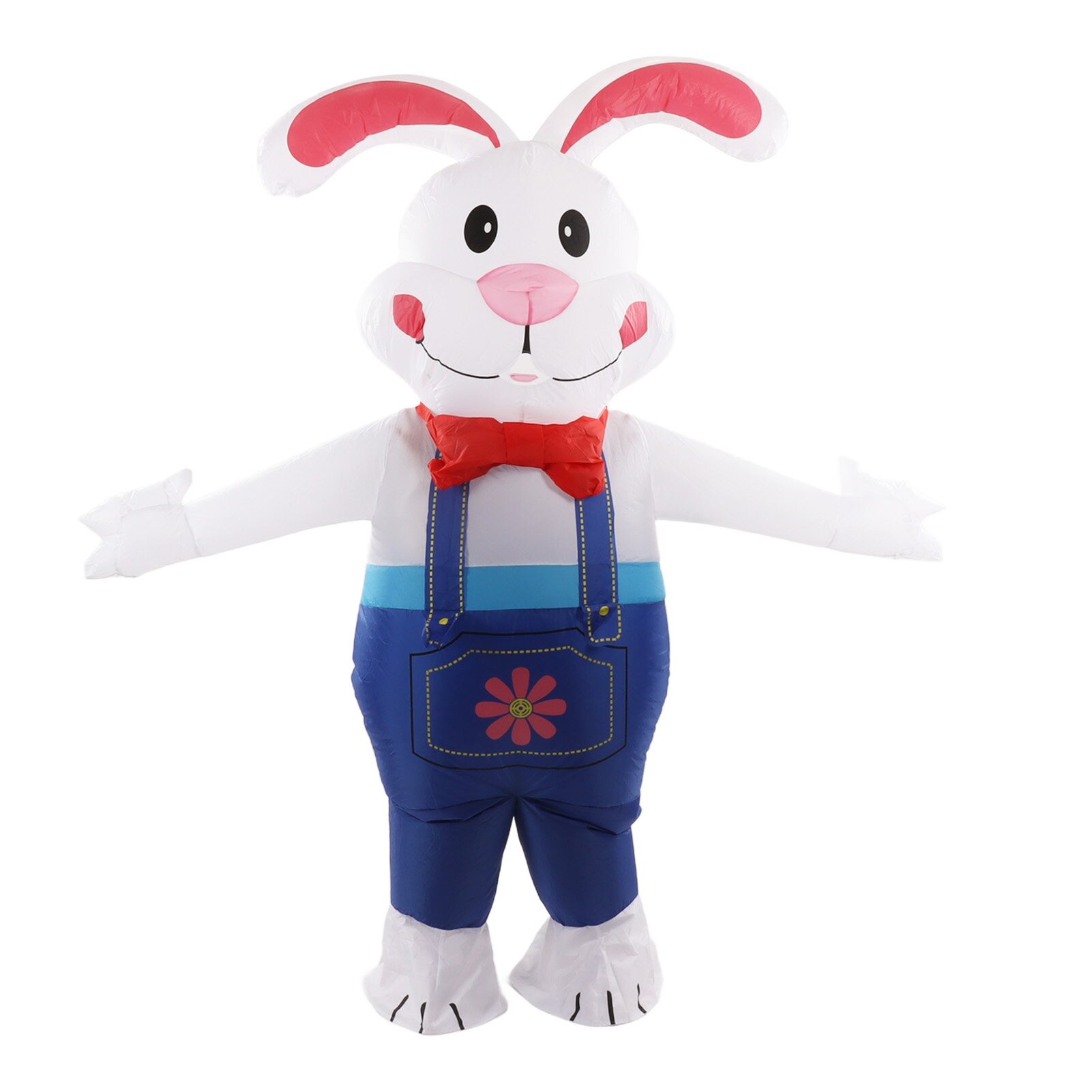 Пасхальный надувной кролик, водонепроницаемый костюм для вечеринки с надувным кроликом для украшения пасхального двора