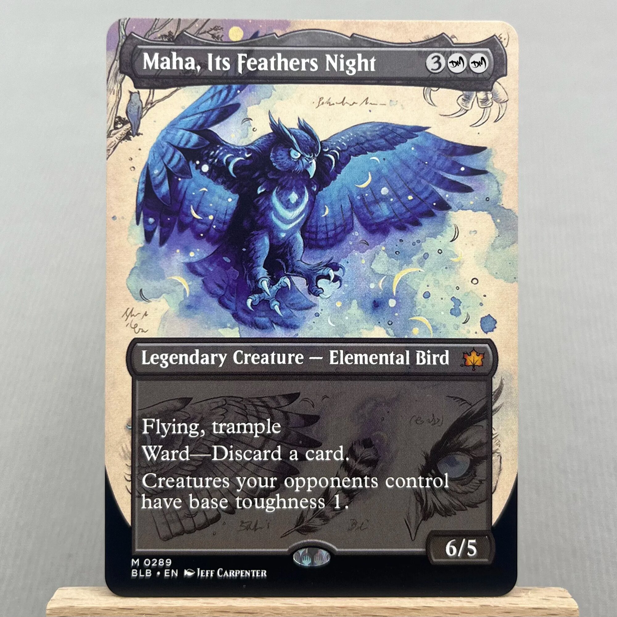BLB BLC MH3 OTP HOLO7-I02 Карты Tcg Волшебный немецкий черный сердечник Три дерева Город Маха, это перья ночи Ygra, собрание