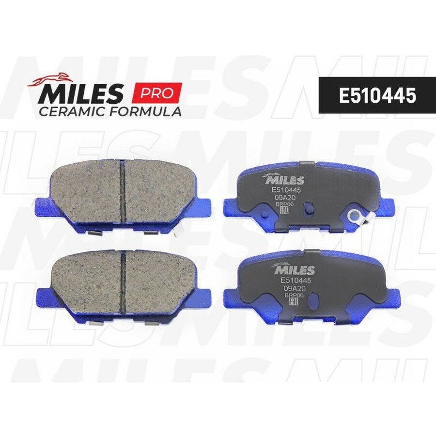 Колодки тормозные MAZDA 6 12-/MITSUBISHI OUTLANDER 12- задние Ceramic MILES E510445