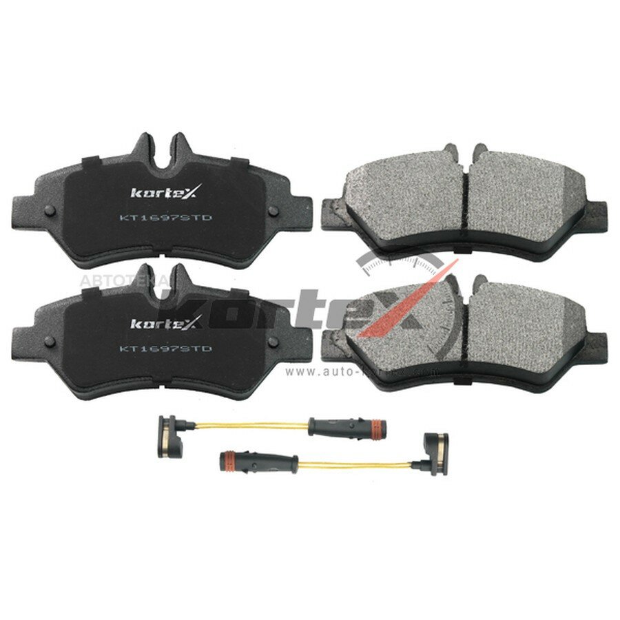 Колодки тормозные задние KORTEX KT1697STD MERCEDES Sprinter 3,5-t/3-t/CDI 06/06->. VW Crafter 30-50 2,5 TDI 04/06->
