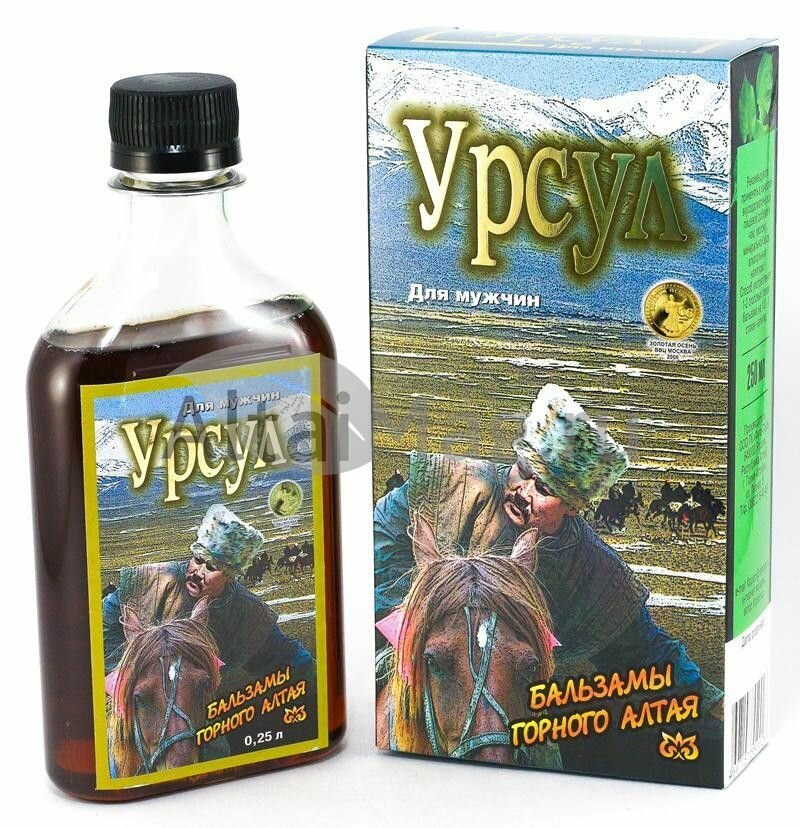 Питьевой бальзам Фито-Пам Урсул (для мужчин) 250 мл, на травах, безалкогольный
