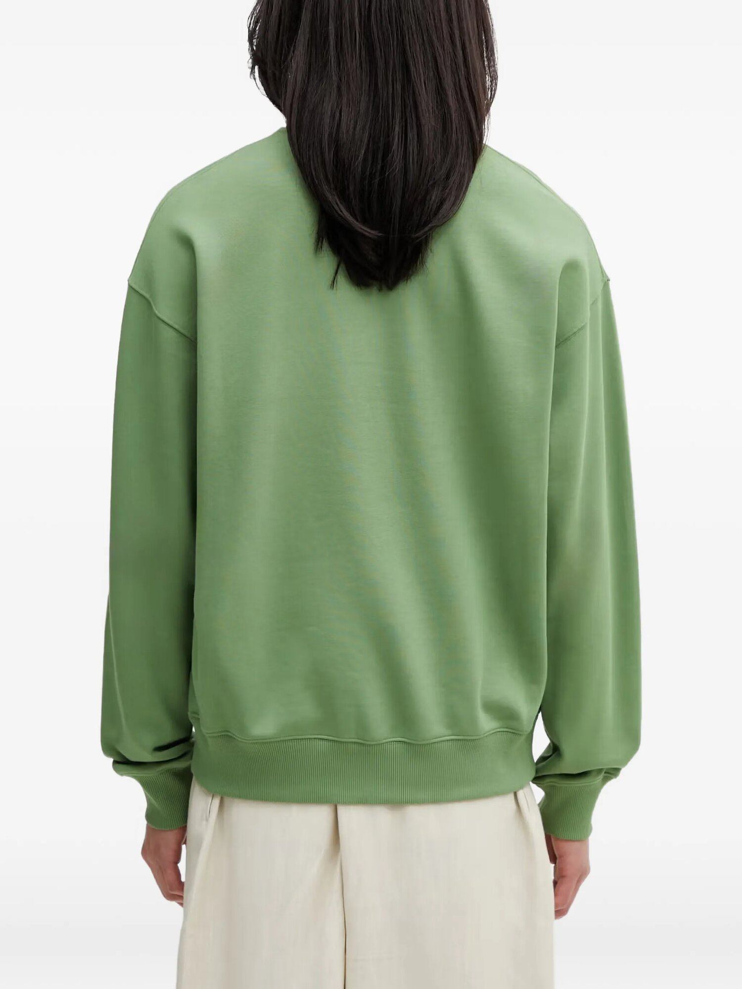 Толстовка LACOSTE Embroidered crew-neck sweatshirt, размер M, , greyish green — фото 1