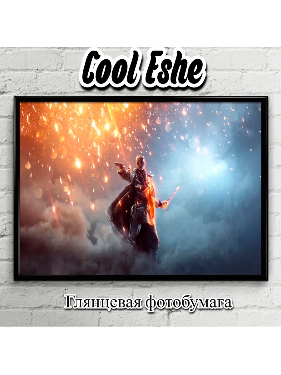 Плакат "battlefield 1 revolution, ревлюция, батлфилд 1" А3
