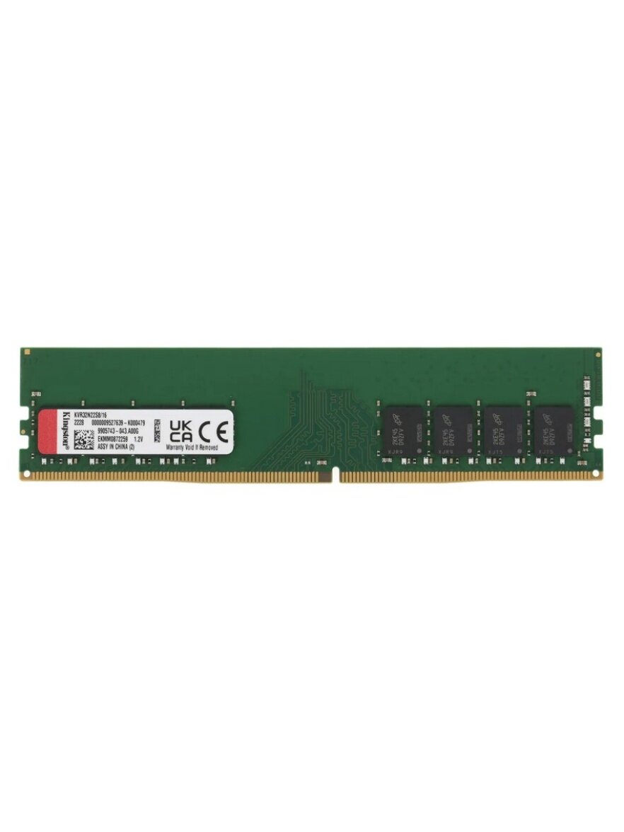 Оперативная память Kingston DDR4 16Gb 3200MHz pc-25600 (KVR32N22S8/16)
