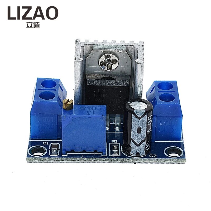 Регулируемый стабилизатор напряжения LIZAO LM317 синего цвета