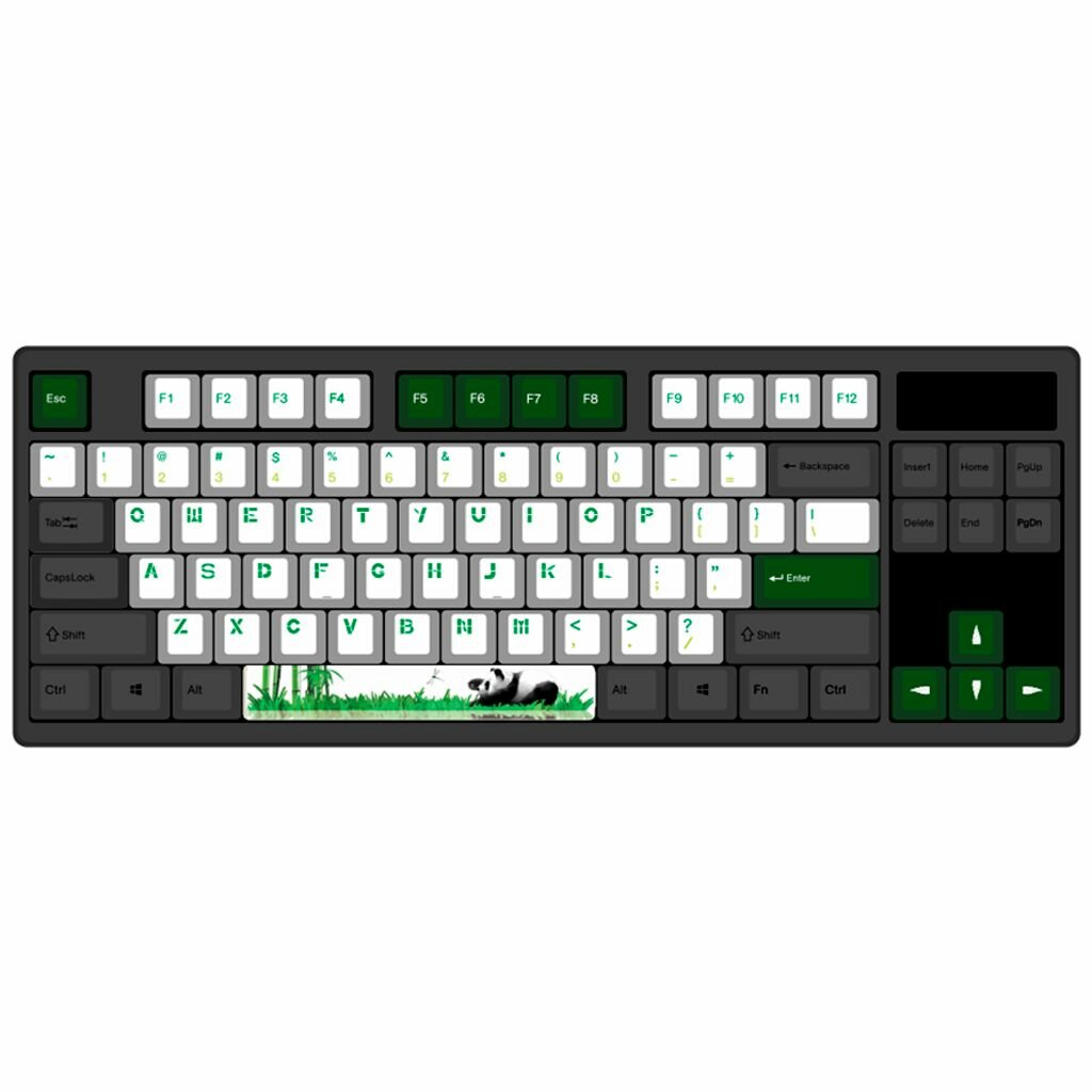Механическая клавиатура Varmilo VA80 Panda R2 Kailh Prestige Light V2 черный/зеленый (RUS) Bluetooth