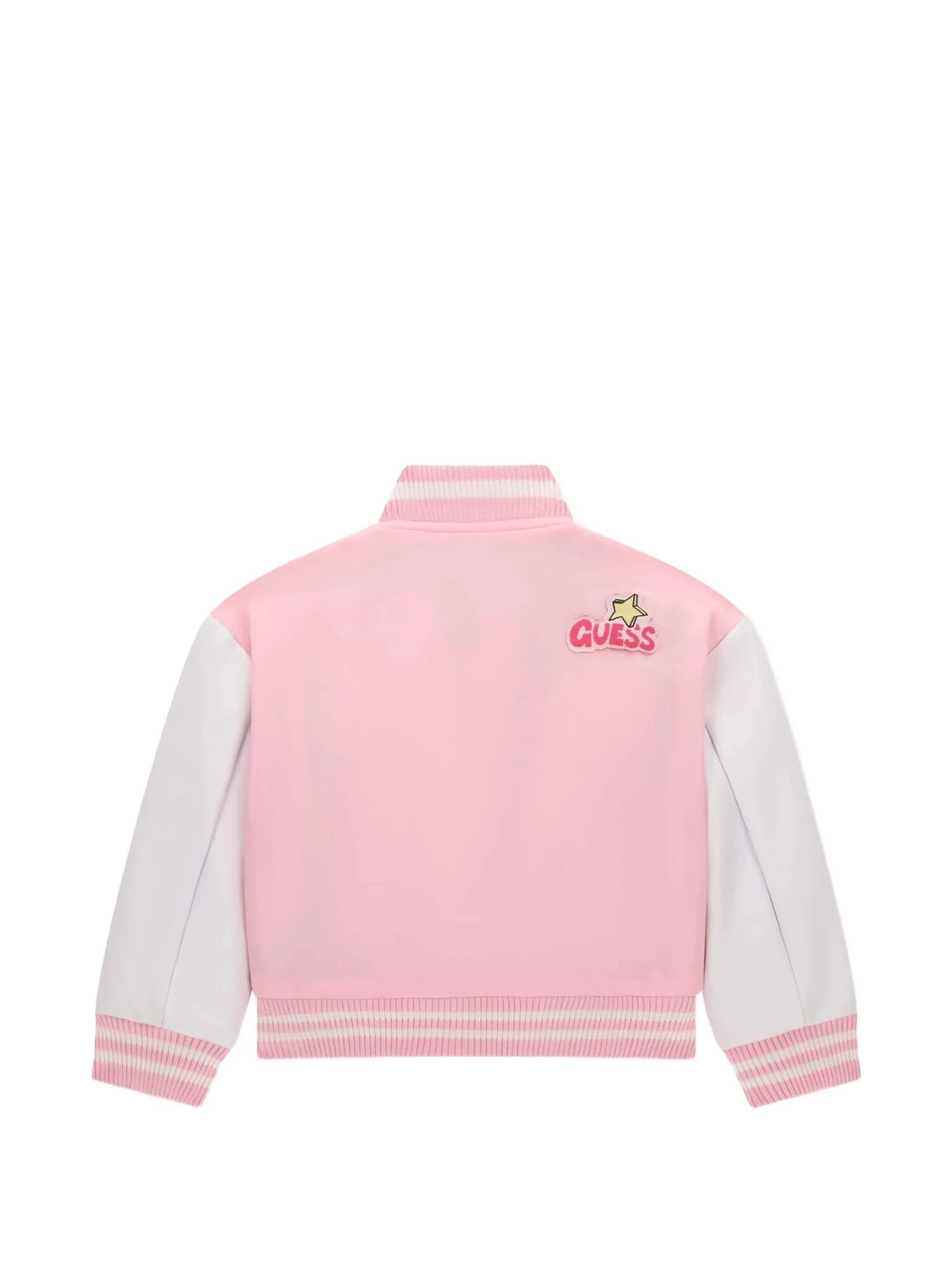 Бомбер GUESS Patch-detail varsity jacket, размер 2 года, coral pink — фото 1