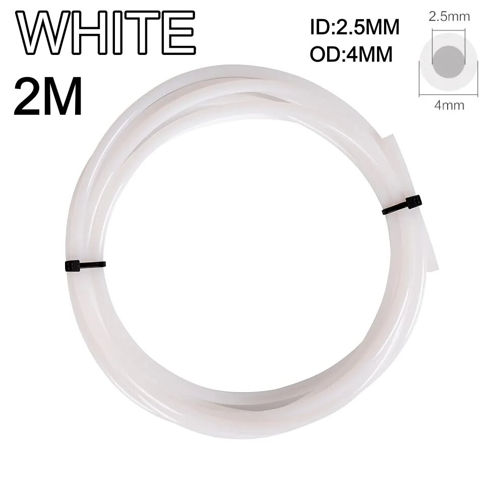 Тефлоновая трубка для 3D-принтеров Boudin 2,5 мм x 4 мм White 2M