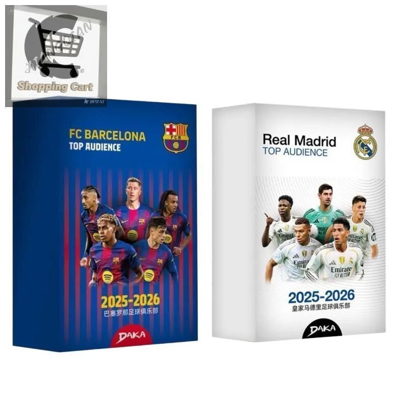 25-26 DAKA Последние Real Madrid Barcelona Box Mbappe Yamal Football Blind Box Star Card