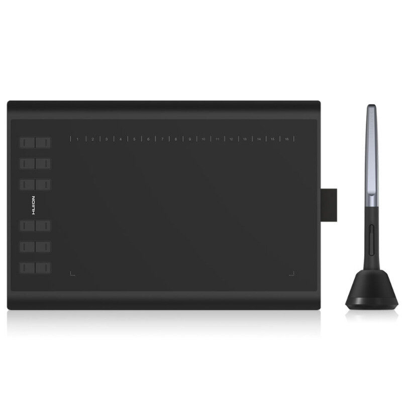 Huion H1060P Графический планшет для цифрового искусства, иллюстраций и рисования - Версия на английском