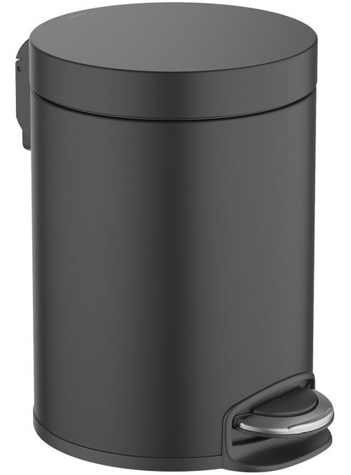 Ведро для мусора микролифт 5л. черное матовое с педалью Aquatek AQ4991MB
