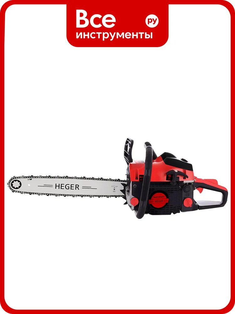 Бензопила FoxWeld HEGER 345/16, антивибрационная система, 2,7 л. с, 40 см