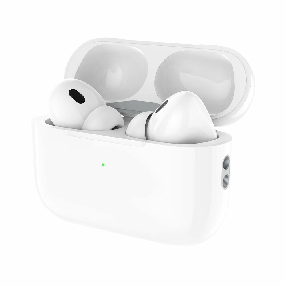 Наушники беспроводные / Air Pro 2 гарнитура bluetooth для телефона с активным шумоподавлением, сенсорным управлением и микрофоном, BT 5.1, ANC, беспроводной зарядный кейс Lightning 250 mAh, белый