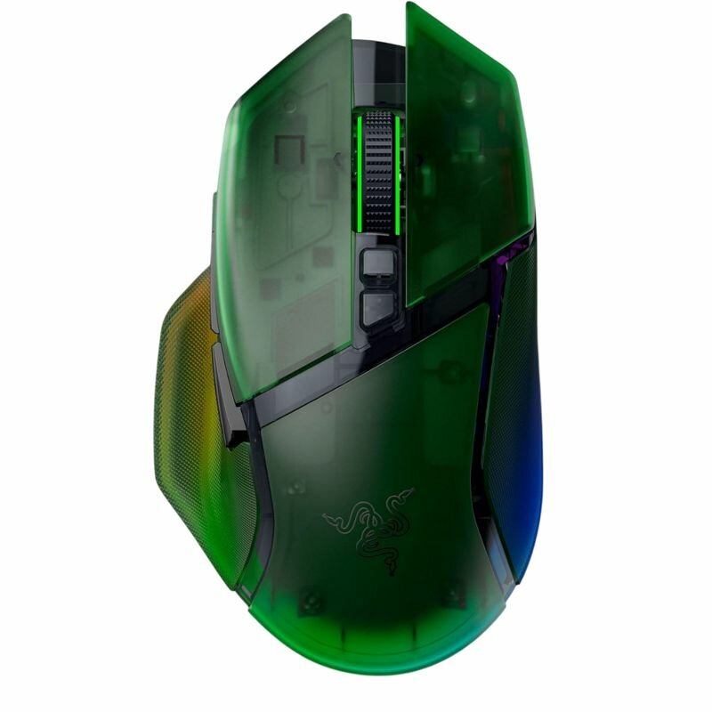 Мышь игровая беспроводная/проводная Razer Basilisk V3 Pro 35K, 35000 dpi, 1000 Гц, RGB подсветка, зеленая (RZ01-05240300-R3G1)