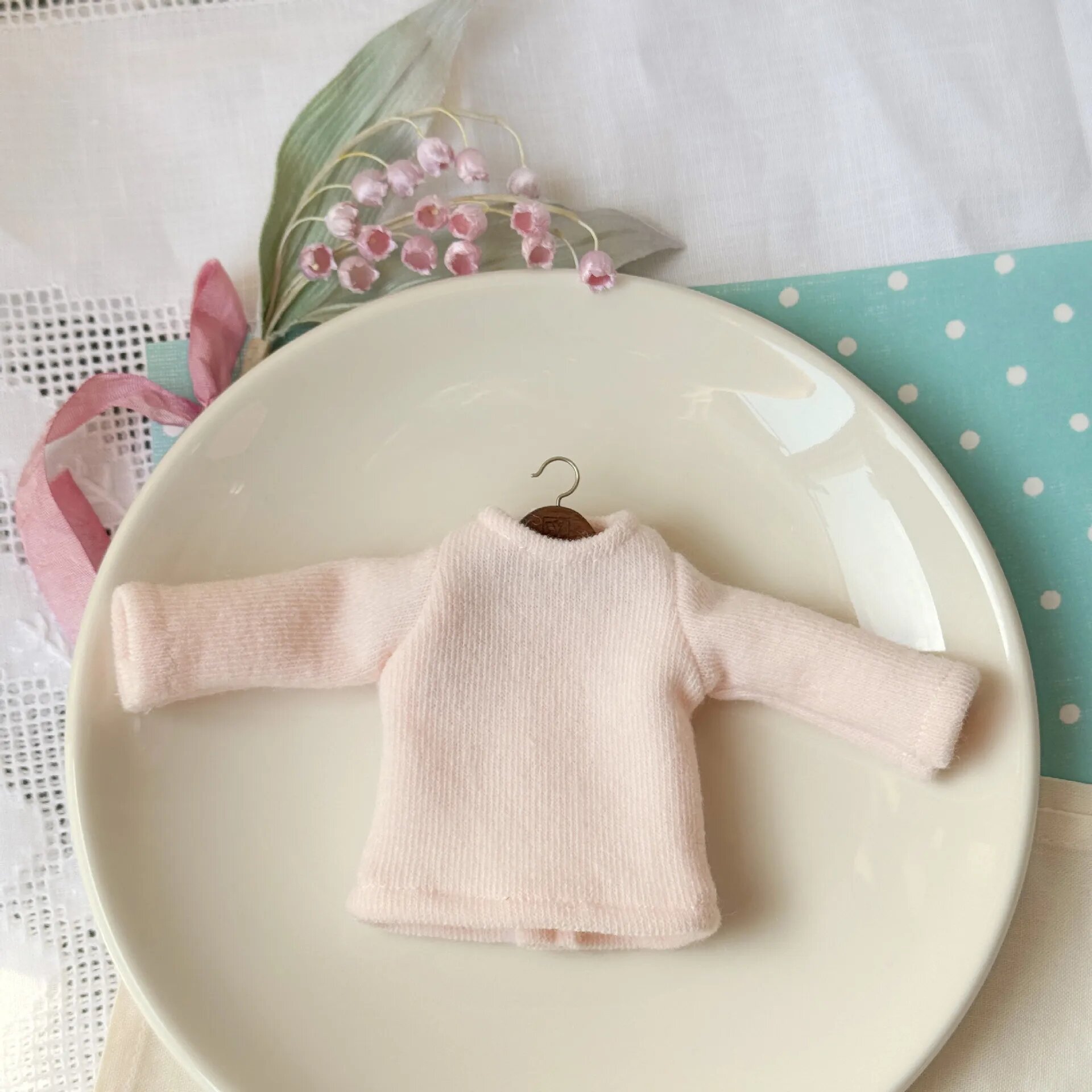 Вязаный свитер для кукол ZSIGA 1/6 Розовый, Pink