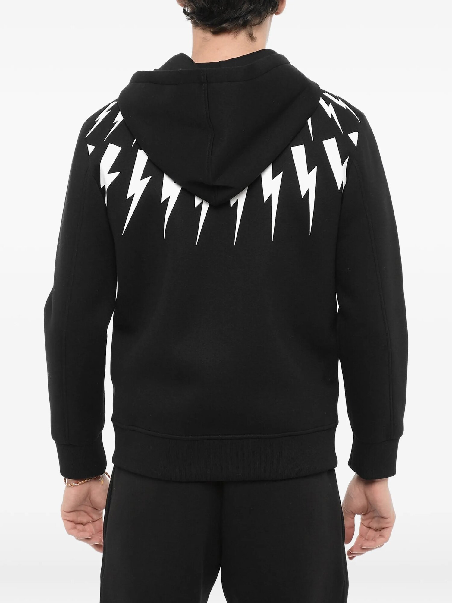 Худи Neil Barrett Fairisle Thunderbolt hoodie, размер 54 — фото 1