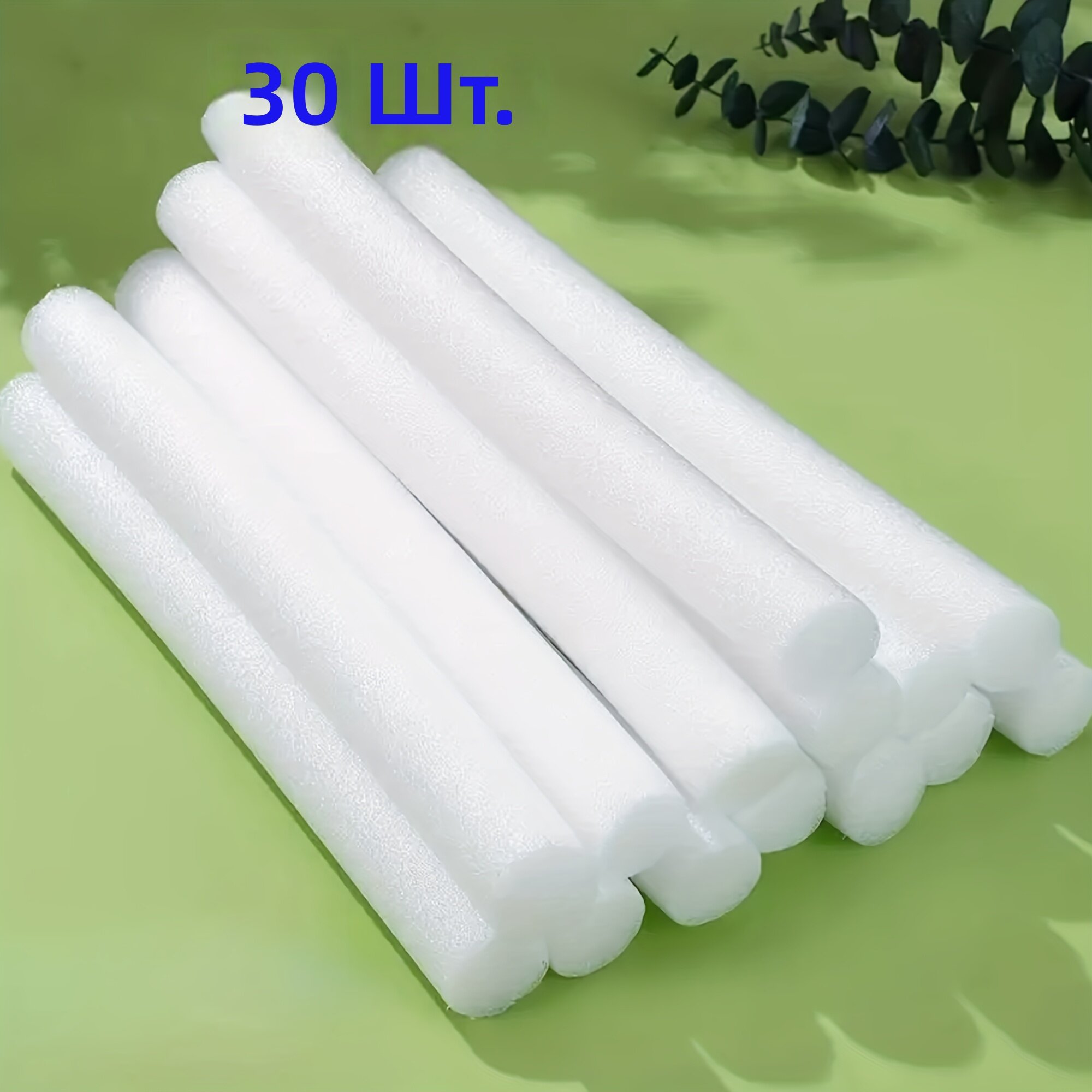 Сменные впитывающие стержни из микрофибры для увлажнителей и диффузоров без запаха, 30 штук, 4.13×0.31 дюйма