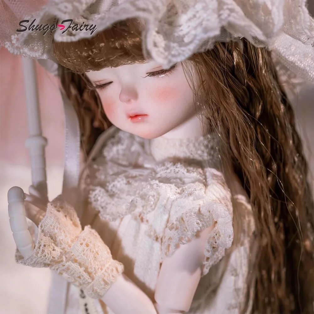 ShugaFairy Mianmian BJD Кукла 1/6 в комплекте с нарядом сестры-близнеца с закрытыми глазами, Спящая принцесса