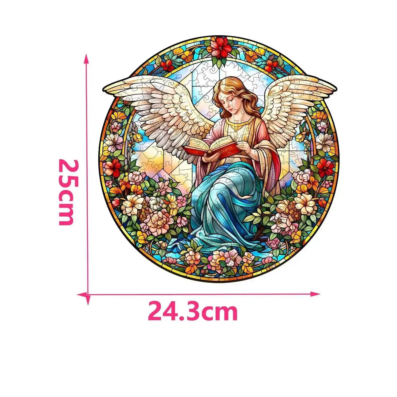 Термонакиль DTF Ангел с книгой, 25см, Цвет: TH0510-10