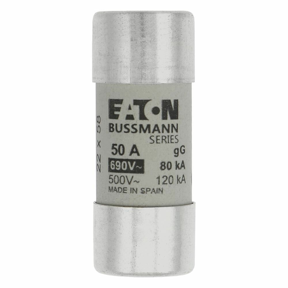 Предохранитель 22x58 50A 690V AC Eaton G22G50