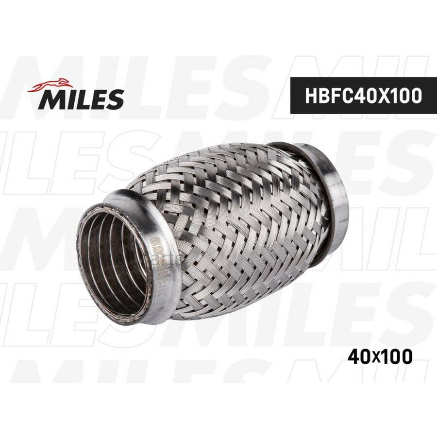 MILES HBFC40X100 Труба гофрированная с внутренним металлорукавом 40X100
