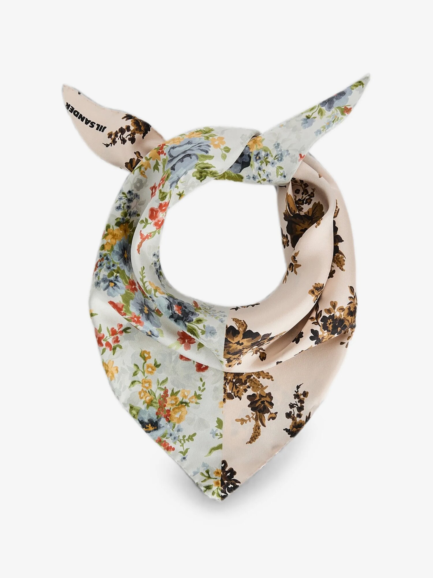 Сумка Jil Sander Printed silk foulard, розовый — фото 1