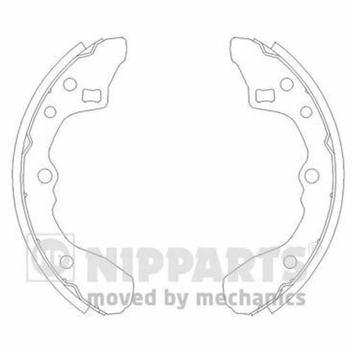 Комплект тормозных колодок Nipparts J3503027 для Mazda 323 III