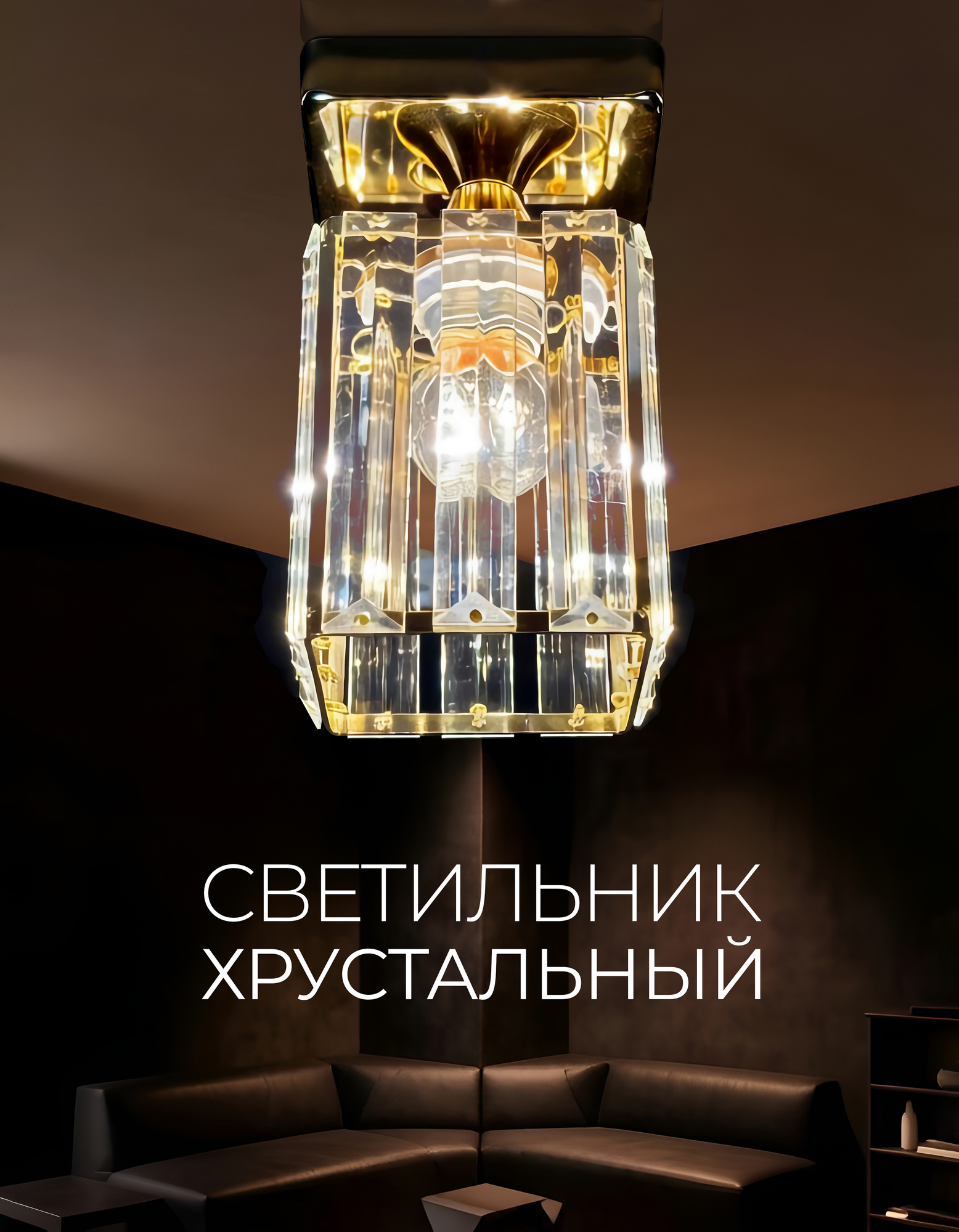 Люстра ASTREA AR3519/1C, хрустальный плафон, E27, мощность 60Вт