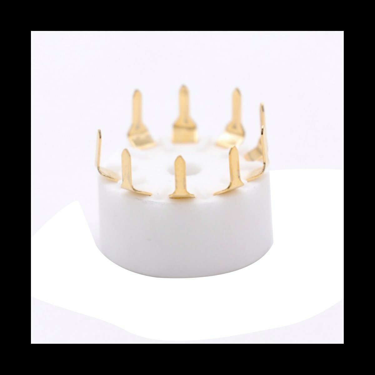 10 ШТ. Керамическая 9-контактная B9A PCB MOUNT Tube Socket для 12AX7 12AT7 12AU7 6DJ8 ECC82 5670 6922 Hifi Audio Vintage