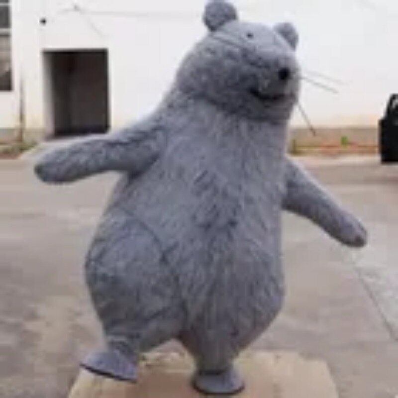 Карнавальный костюм, Ростовая кукла, mascot costume, надувной костюм серой крысы