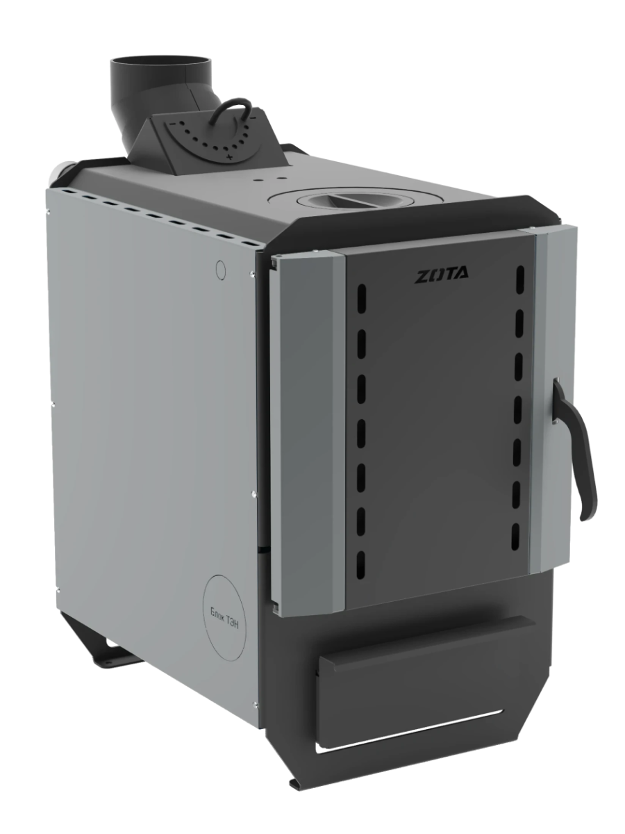 Котел твердотопливный ZOTA Box 8, с плитой, 8 кВт (ZB4931120008)