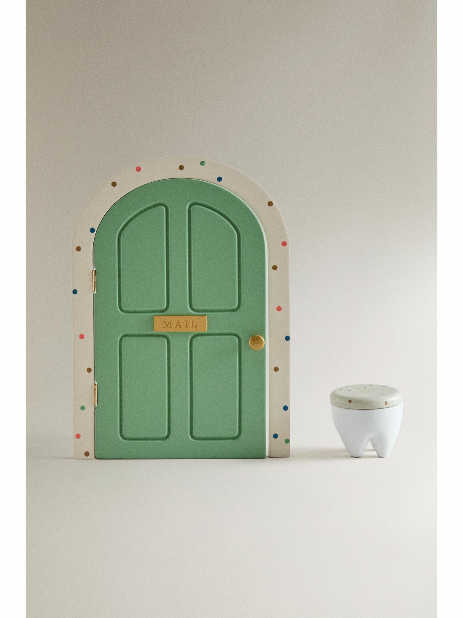 Интерьерное украшение Декор Zara KIDS' LARGE MINI DOOR, зеленый, МДФ