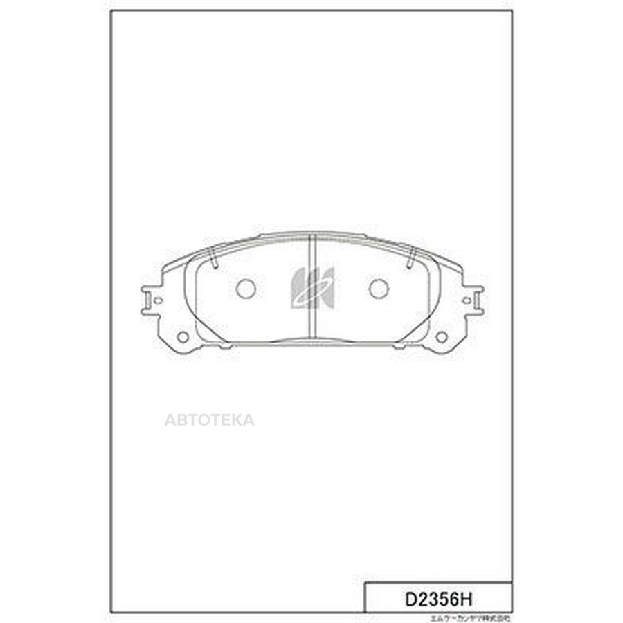 Колодки тормозные KASHIYAMA D2356H RX450H GYL25, RX350 GGL25 '15-, RX200T AGL20, AGL25 '15- F