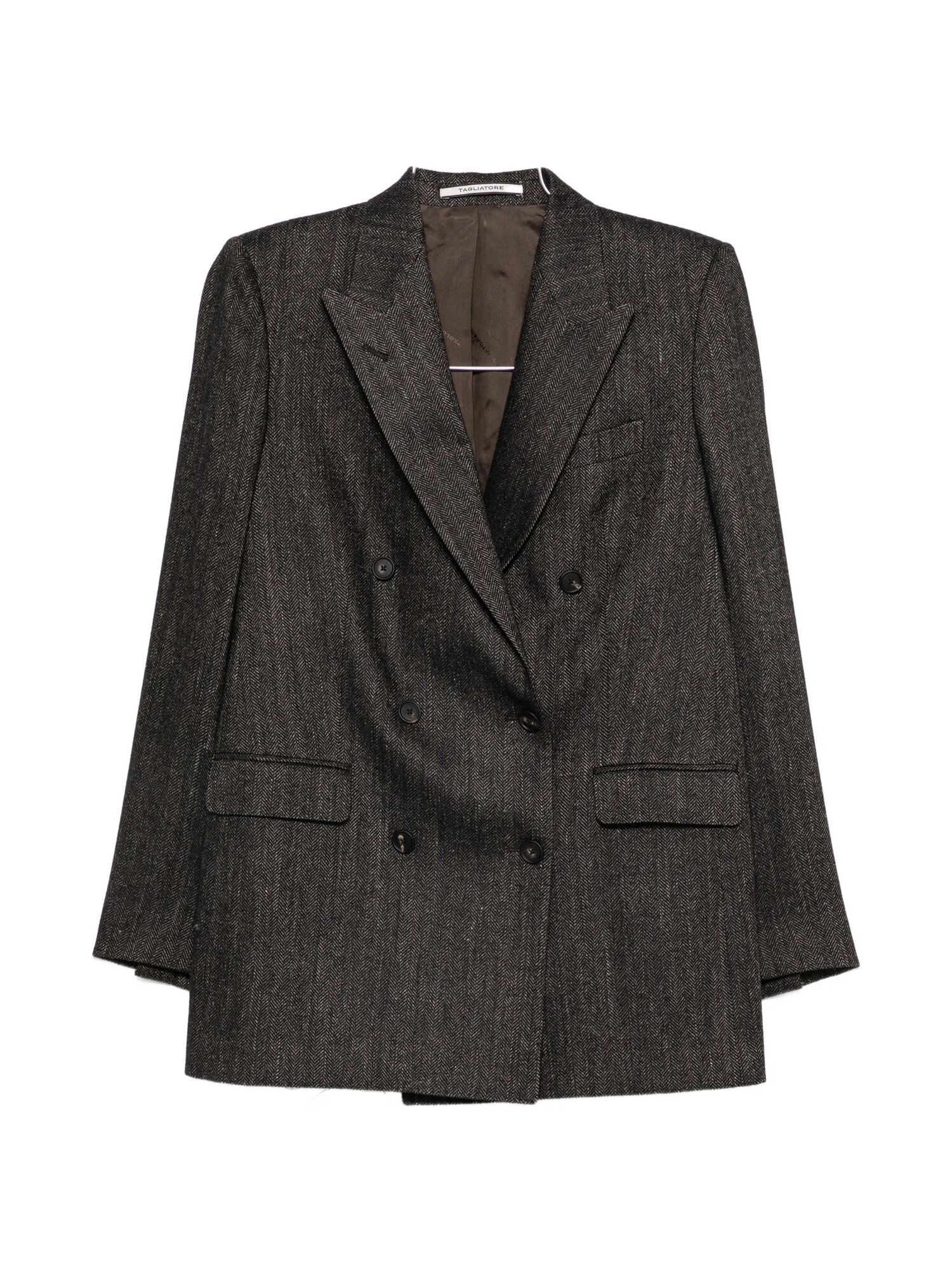 Пиджак Herringbone double-breasted blazer