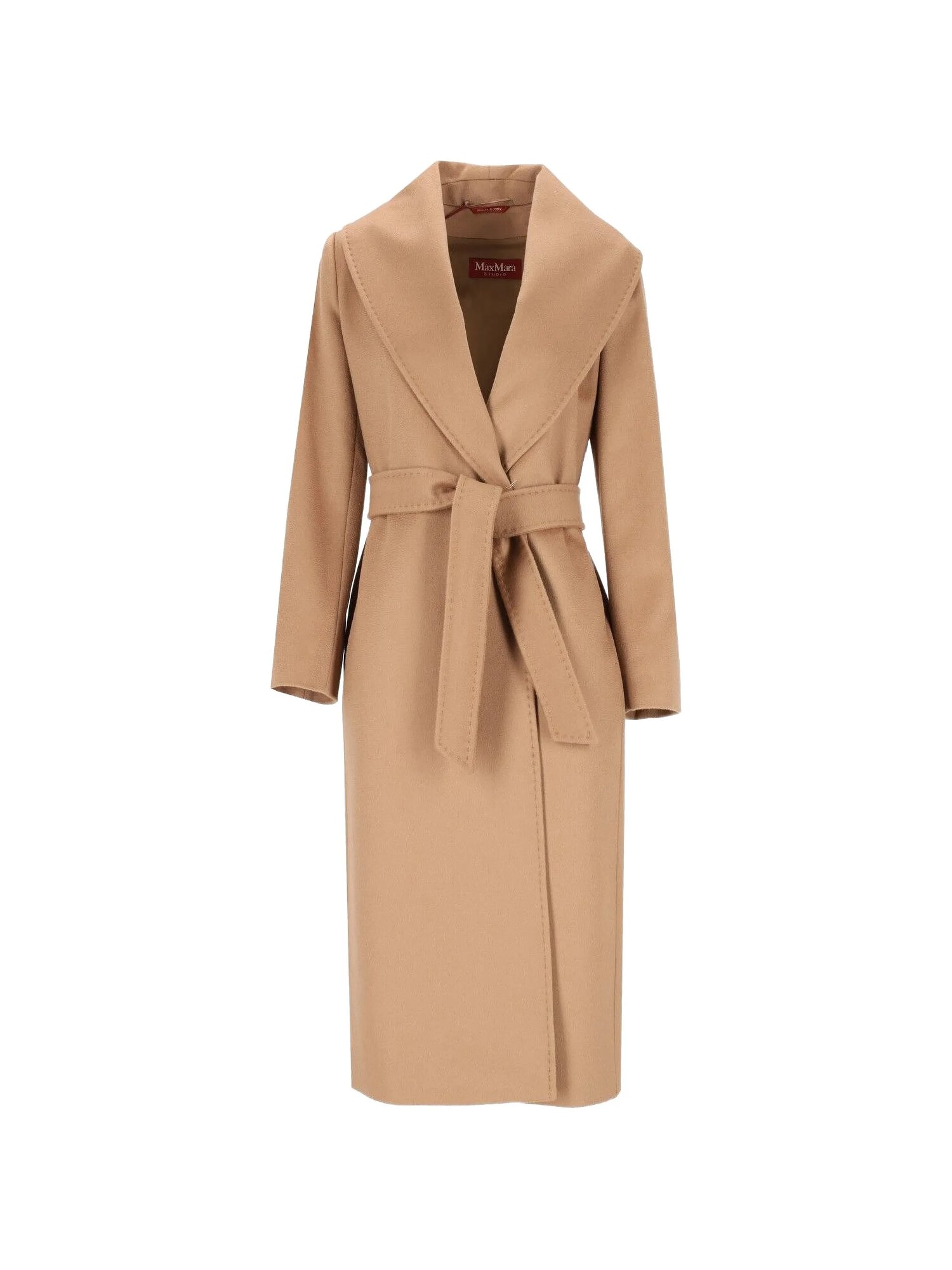 Пальто Belted shawl-collar coat