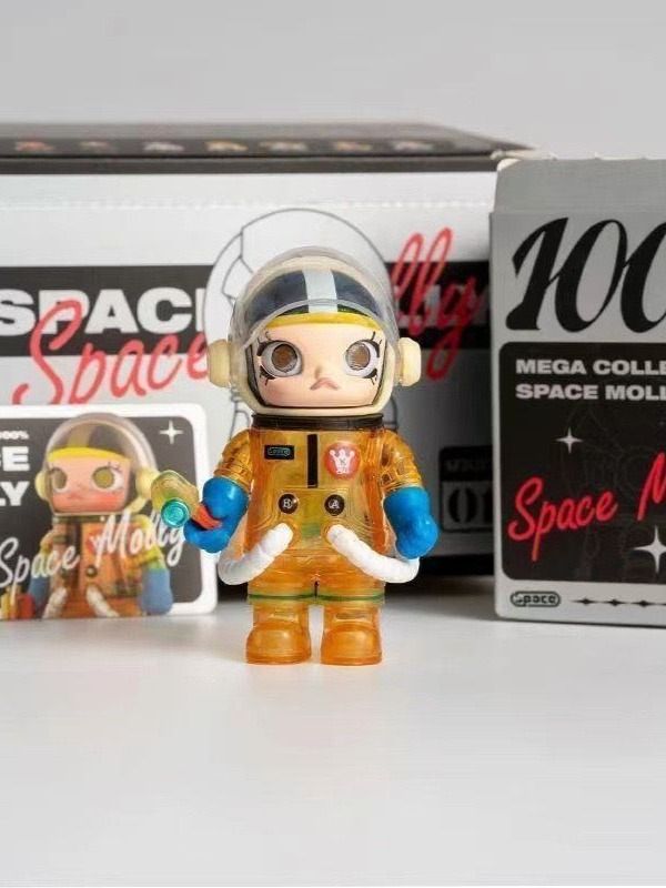 Popmart Слепая коробка MOLLY 100% Астронавт Жасмин, коллекционная фигурка, декоративная игрушка