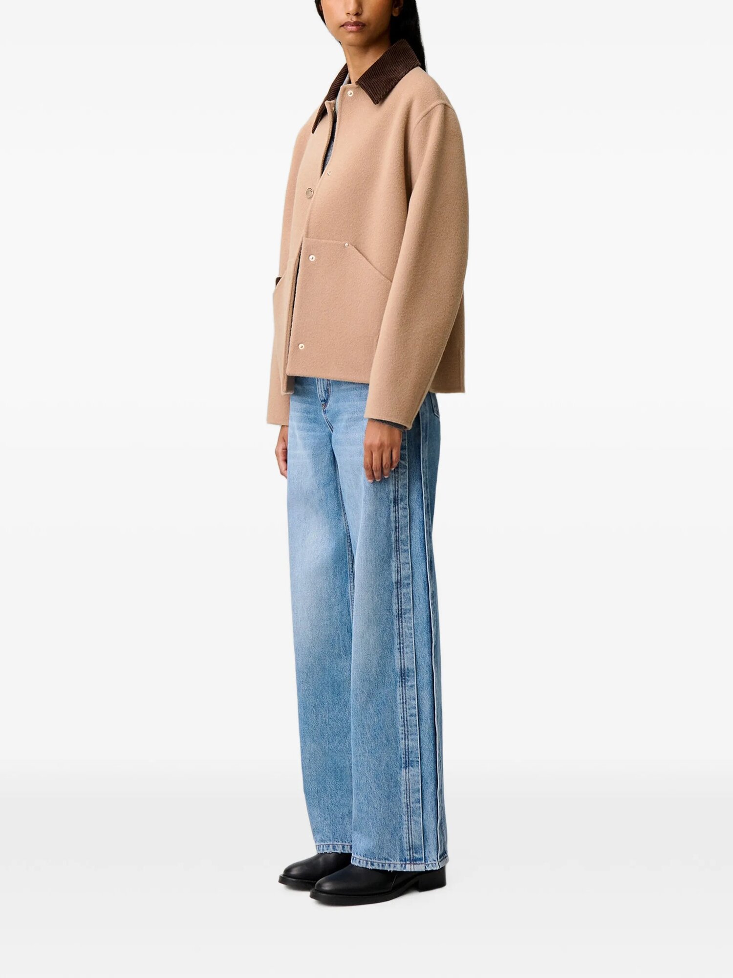 Куртка CLAUDIE PIERLOT Corduroy-collar jacket, размер 42 — фото 1