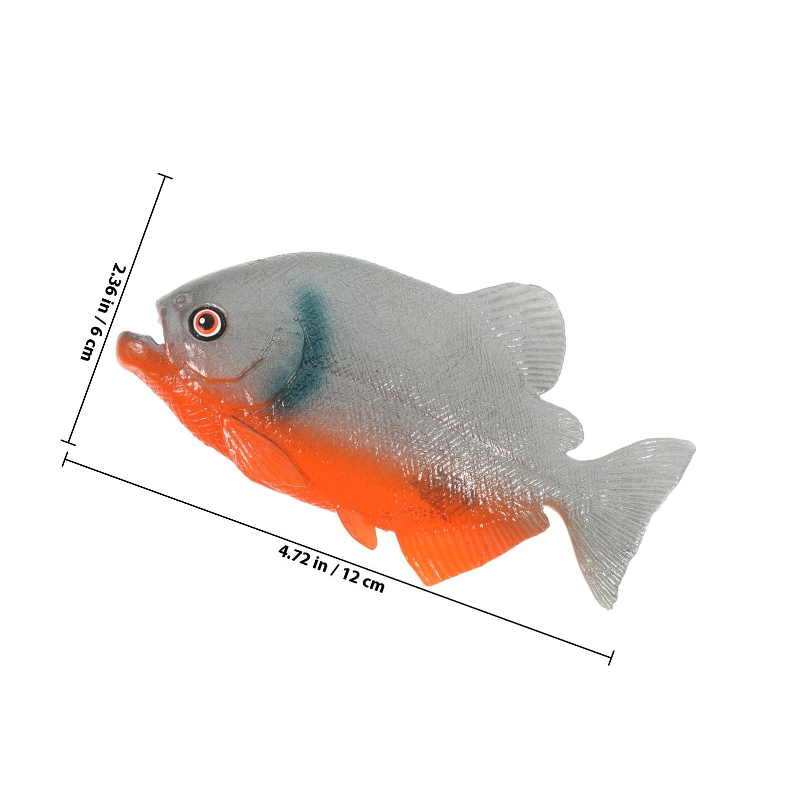 Пластиковая Модель Пираньи Игрушка Для Развития Мелкой Моторики 11.5X2Cm