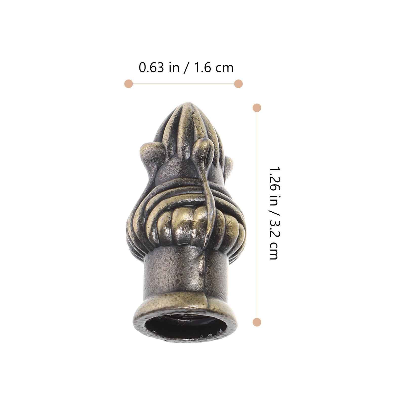 6 Штук Металлические Крышечки Для Ламп Оливковый Цвет 3.2X1.6X1.6Cm